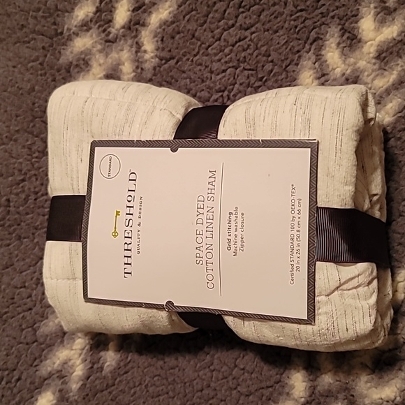Threshold | Bedding | Final Threshold Space Dyed Cotton Linen Standard ...